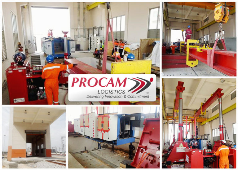 Procam Logistics performed the installation of a lathe machine using ...