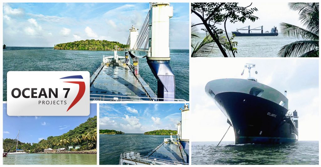 Photos of Ocean7 Projects discharging in French Guyana - CLC Projects