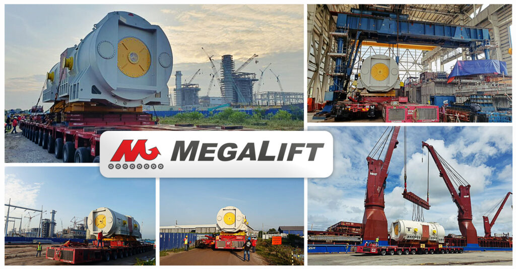 Megalift Handled 2 x Stators for the Pulau Indah Power Plant - CLC Projects