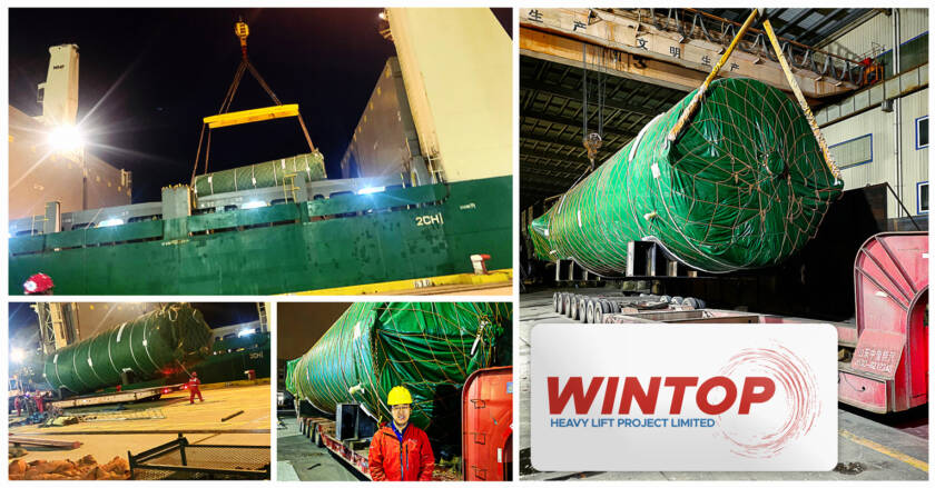 Wintop Heavy Lift Shipped a LOX tank, a LIN tank and a LAR tank from ...