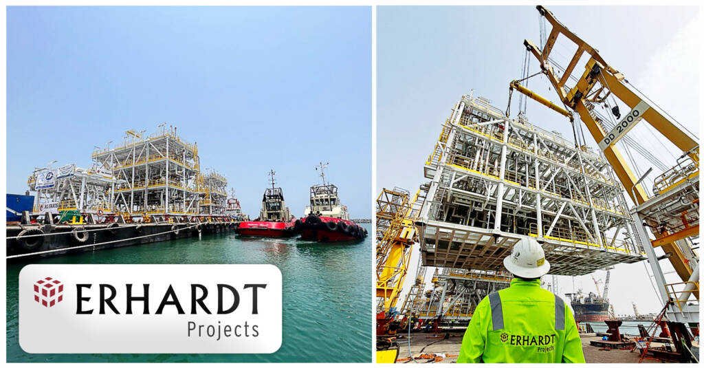 Erhardt Delivered Five Modules up to 500mt from the Fabricator to ...