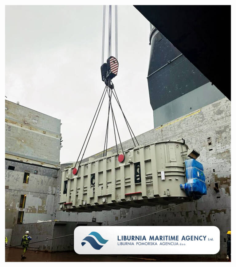 Liburnia Loading a 220mt Transfomer in Rotterdam - CLC Projects