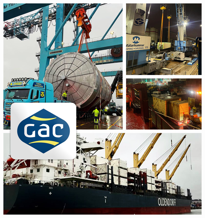 GAC Sweden Performed 4 Different Projects at 4 Different Ports in One ...