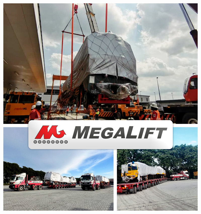 Megalift Delivered Six Locomotives in 48 hours - CLC Projects