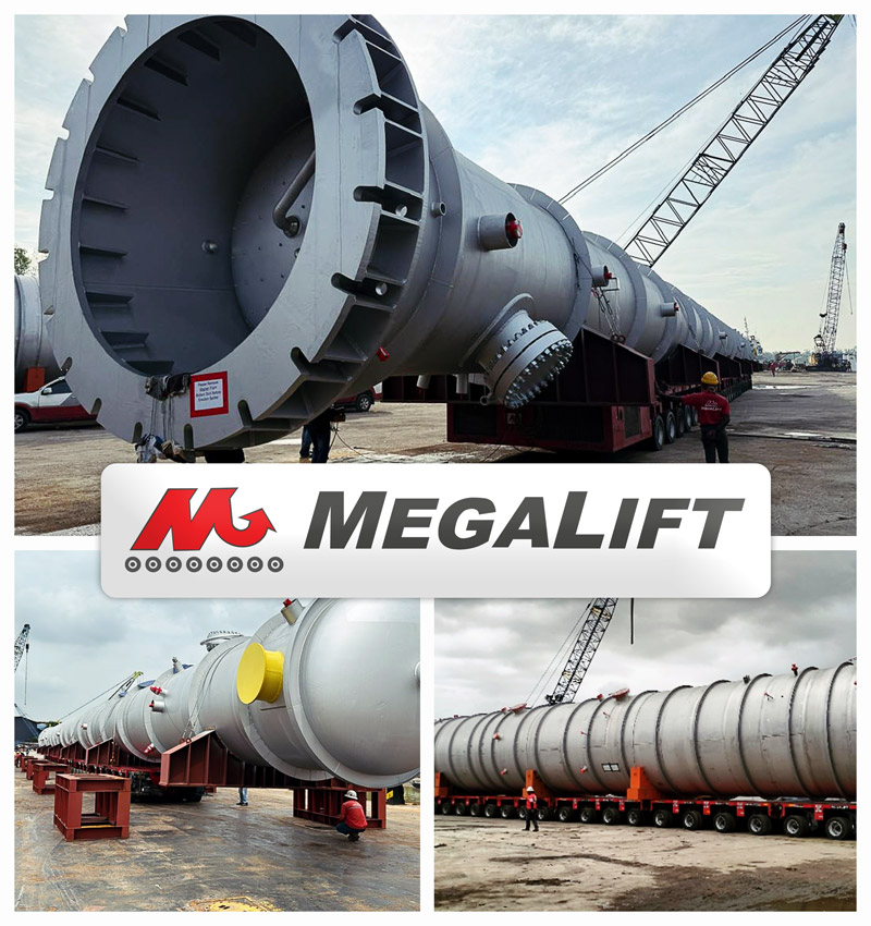 Megalift Transported Pressure Vessels via Barge with Max-length of 97M ...